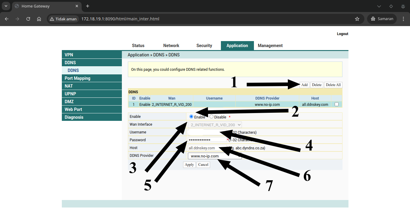 CARA SETTING DDNS DAN PORT FORWARDING DI ONT/MODEM – WAPINDO.MY.ID
